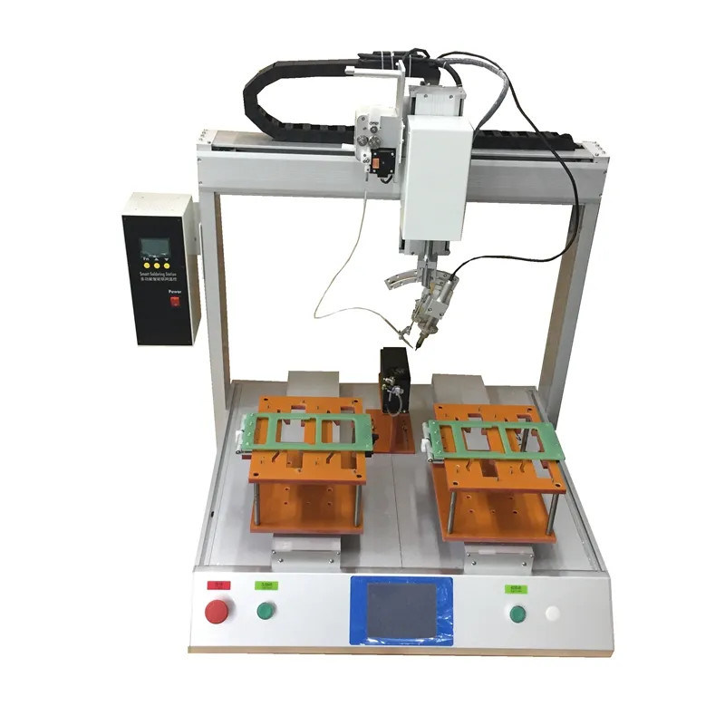 YS-HX542 Two Working Platform PCB Soldering Machine For PCB Cable ...