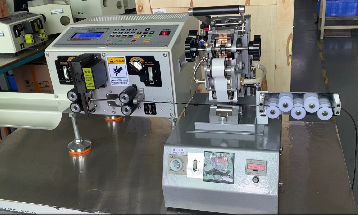 RS-330AM Automatic Wire Stripper And Cutter With Hot Stamp Cable ...