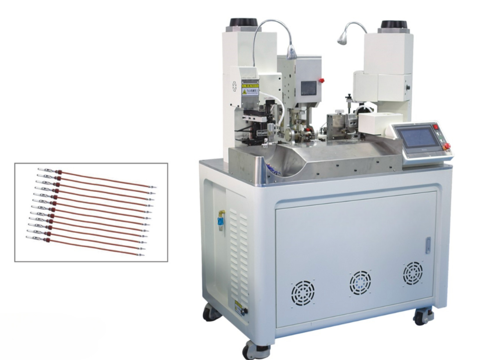 RS-8801F Fully automatic single-side insert waterproof plug double-side crimp machine