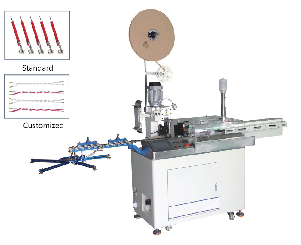 RS-5505 Automatic 5-lane One-End Crimp Machine One-End Tin Machine