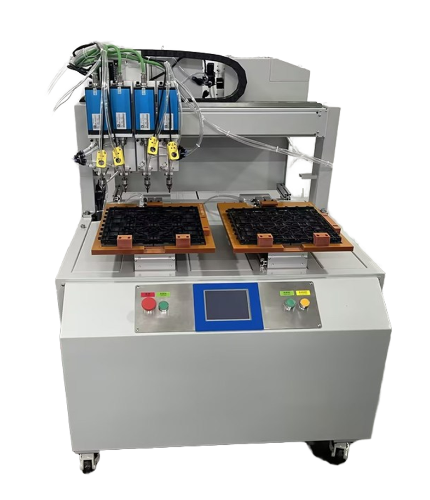 Multi-head fully automatic screw locking machine with four heads, fast speed