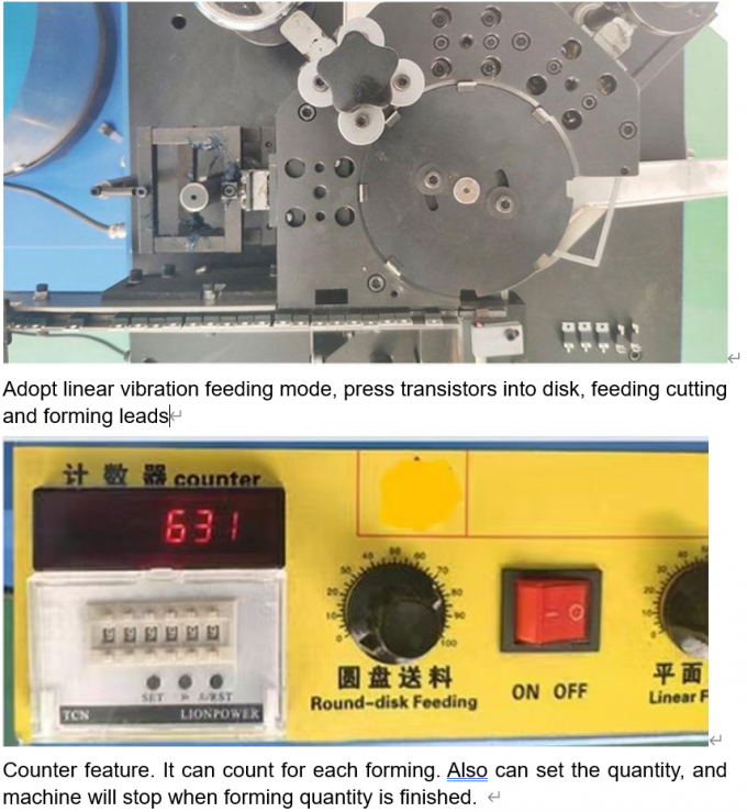 Mosfet Transistors Cut And Form Machine Transistor Center-Lead-Out ...